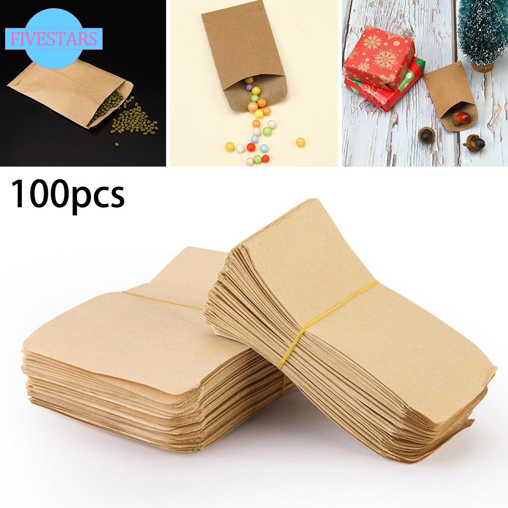 ⭐NEW ⭐100 Small Brown Kraft Paper Bags 6*10cm- Perfect For Small Items ...