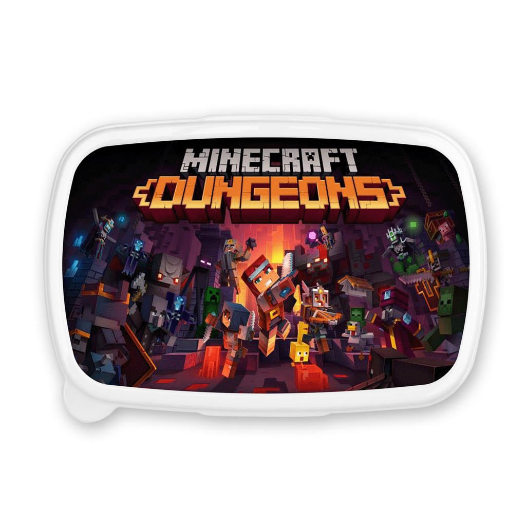 minecraft Lunch Box 2-Compartments anime hot games plastic bento box ...