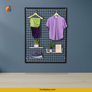 (HIGH QUALITY) NETTING FRAME DISPLAY RACK / MULTIFUNCTIONAL IRON GRID ...