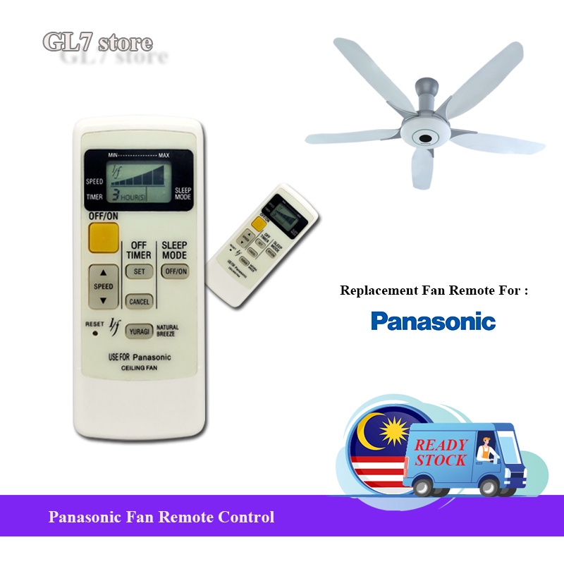 PANASONIC CEILING FAN REMOTE CONTROL F-60WWK FOR F-M15E6 KAWALAN JAUH ...
