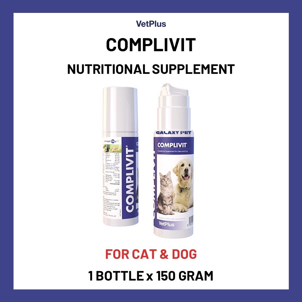 VetPlus Complivit CAT & DOG Multivitamin (150G/bottle) [EXP:11/2024 ...