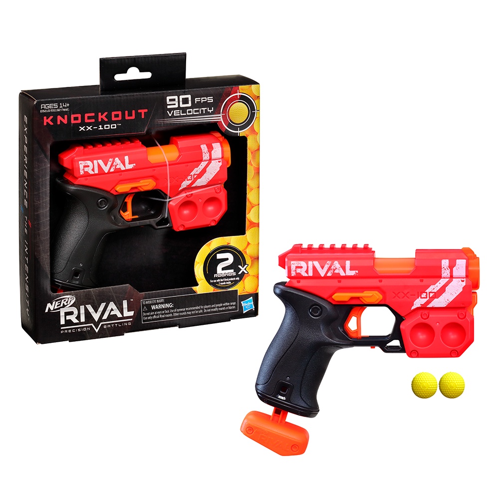 Nerf Rival Precision Battling Knockout XX-100 90 FPS Velocity Red Color ...
