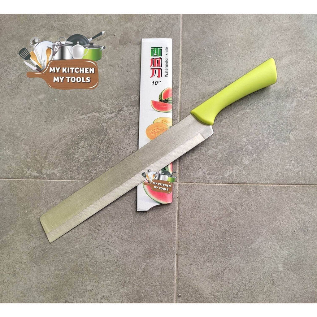 15 inches Stainless Steel Fruit Watermelon Knife with Rubber Handle ...