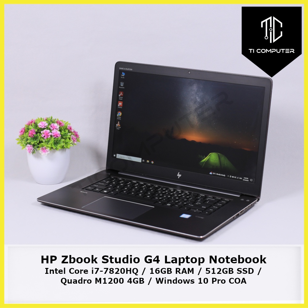 HP Zbook Studio G4 Intel Core i7-7820HQ 2.9Ghz 16GB RAM 512GB SSD ...