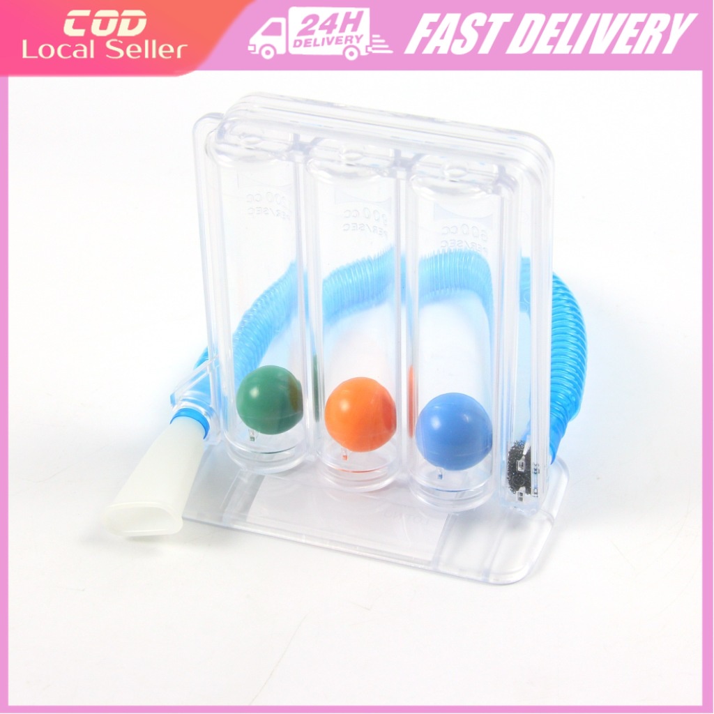 Spirometer Deep Breathing Lung Exerciser 3 Balls Deep Breathing ...