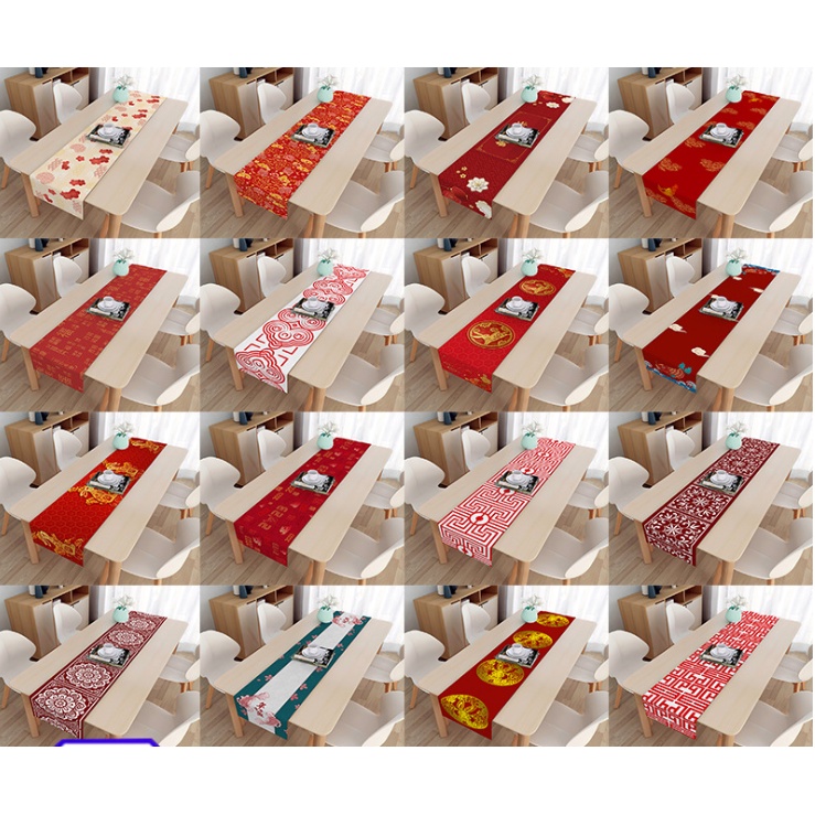 2024 New Year Table Runner Tablecloth Year of the Dragon Table Runner ...