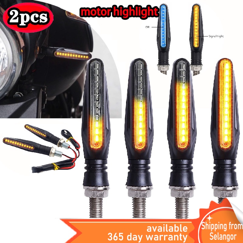 New Design 2pcs Motorcycle Turn Signals Lights Tail Light Flashing ...