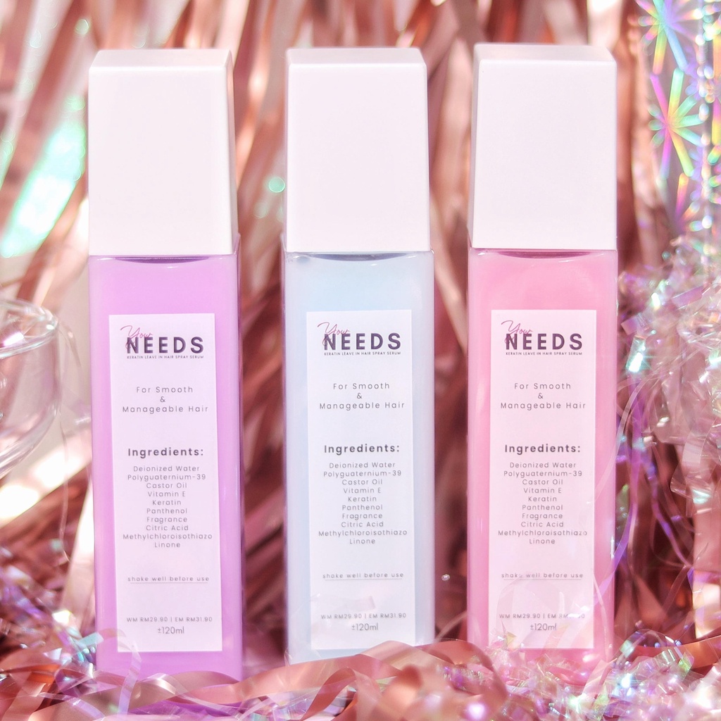 [NEW -Pixel Glam Set] Needs Keratin Hair Spray Serum / Needs Travel Kit ...