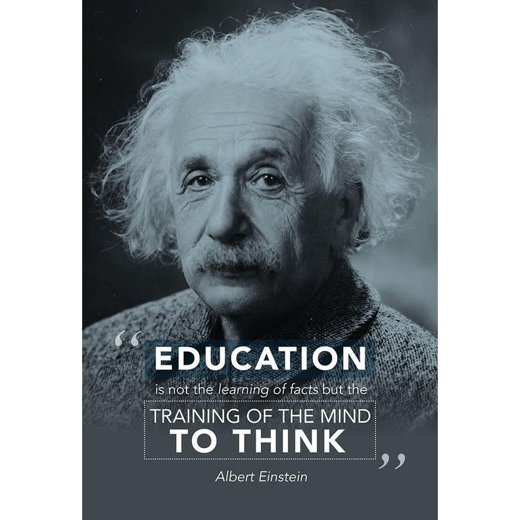 Albert Einstein Quote Education is Motivational Poster Print Picture or ...