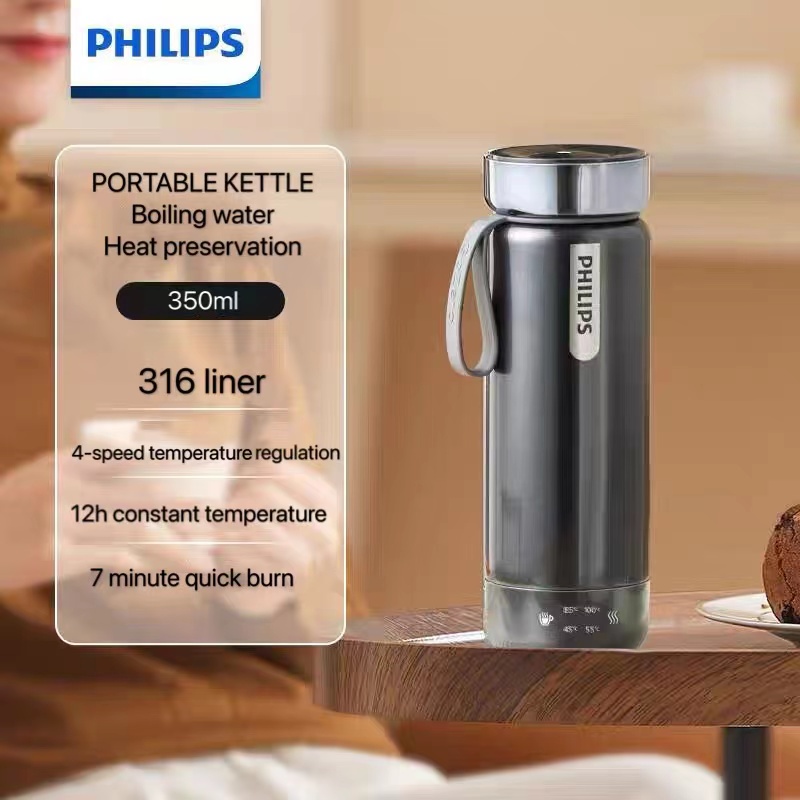 【2nd Generation】 Philips Boiling Water Cup 100-240V Portable Boiling ...