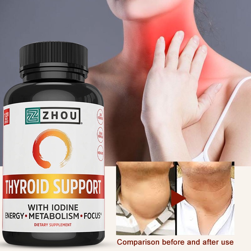 Thyroid Support Complex, Iodine Supplement-Vitamin B12-Vegetarian ... Thyroid Support Complex, Iodine Supplement-Vitamin B12-Vegetarian ...