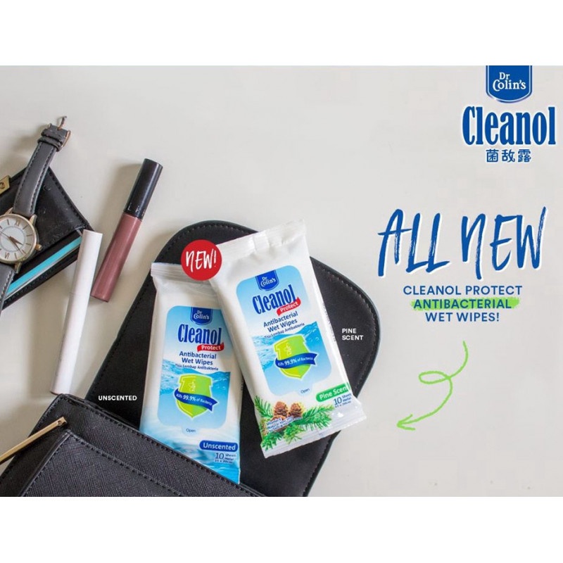 Cleanol Antibacterial Wet Wipes ( 10 Sheet ) | Shopee Malaysia