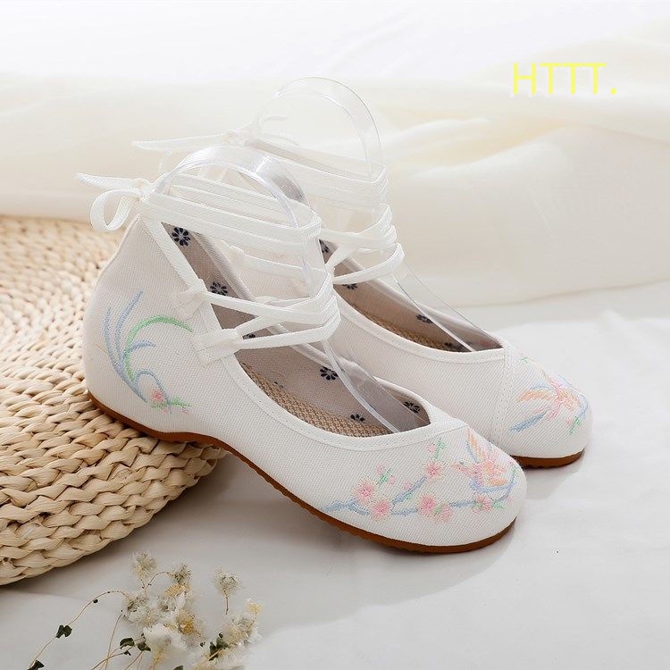 Hanfu Shoes Embroidered Shoes Women Chinese Style Embroidered Cloth ...