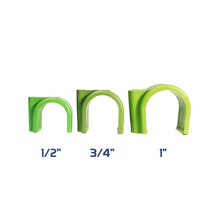 HIJAU Hard Pipe Clamps 5/8 1/2 3/4 1 In Inch/PVC Green Pipe Clamps/Pipe ...