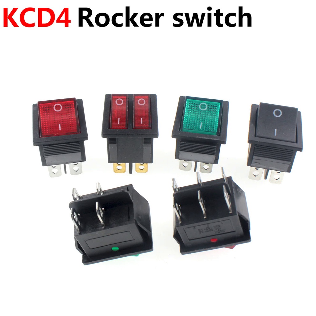 5PCS Kcd4 boat switch boat rocker high power button 3-position 6-pin ...