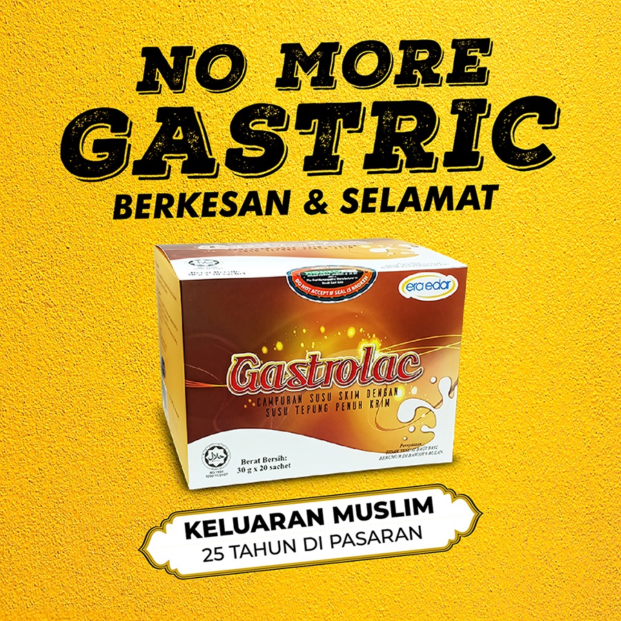 GASTROLAC Milk Susu Gastrik Angin Penawar Gastric Perisai Perut Gerd ...