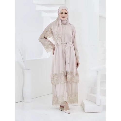 Ramadan Baju raya Arab Embroidery Cardigan Abaya maxi dress Women ...