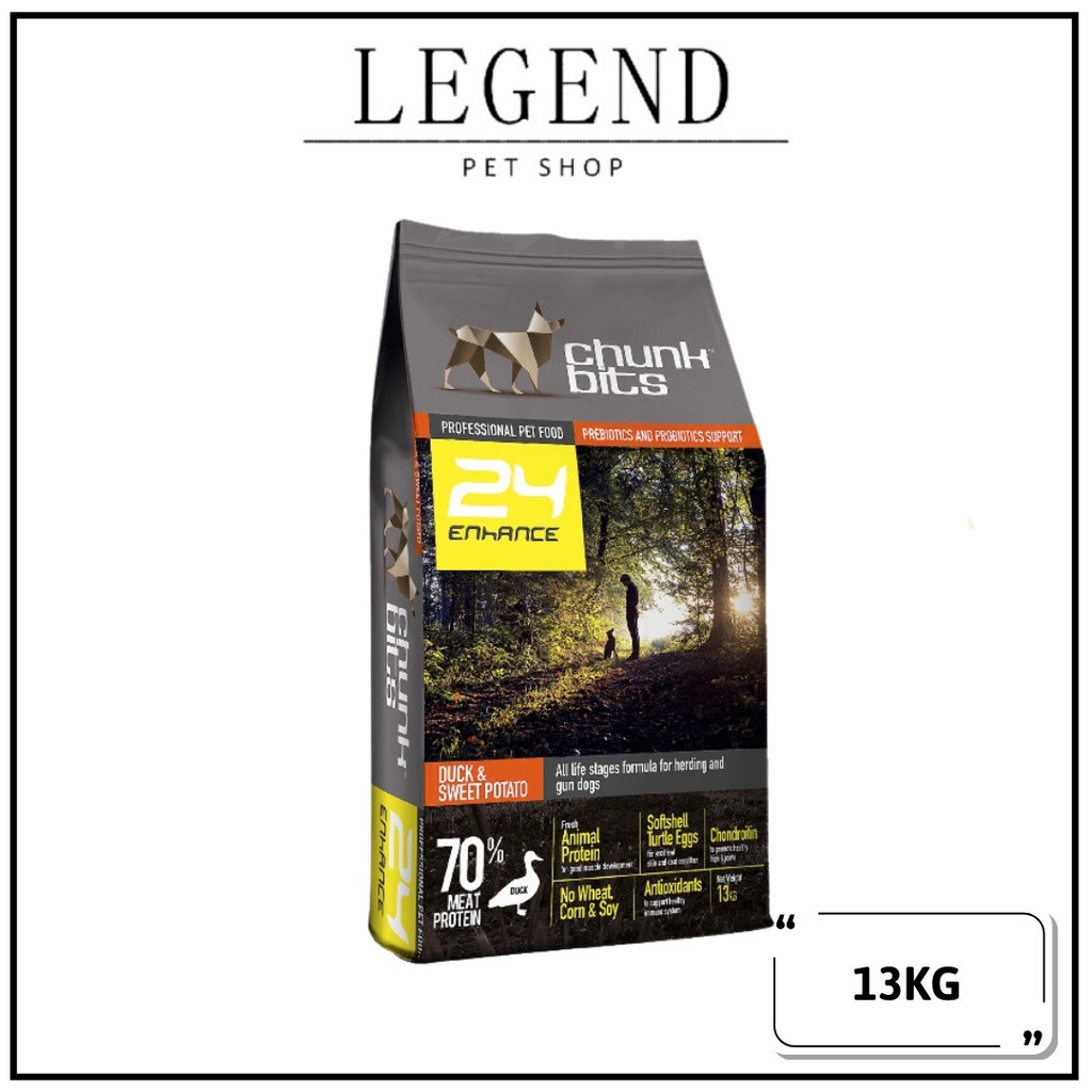 Chunkbits Enhance 24 (Duck Meat) Dog Dry Food - 13KG / 13KG+2KG | Shopee Malaysia