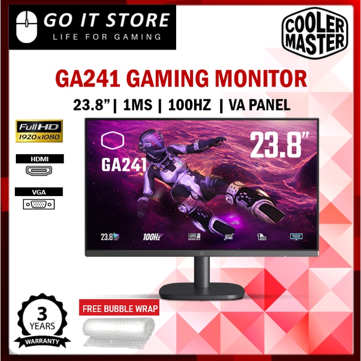 Cooler Master Monitor GA241 / GA2701 23.8" 27" VA IPS Full HD 100Hz 1ms ...