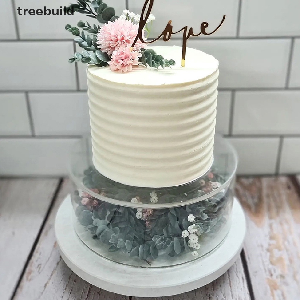 ^Lz^15cm New Trends Clear Acrylic Fillable Cake Stand Cake Tillers ...