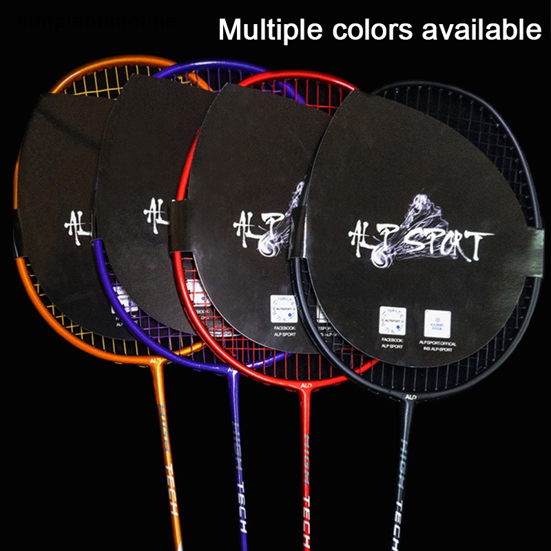SLMY 1 Pcs Badminton Racket Adult Full Carbon Single Racket Training ...