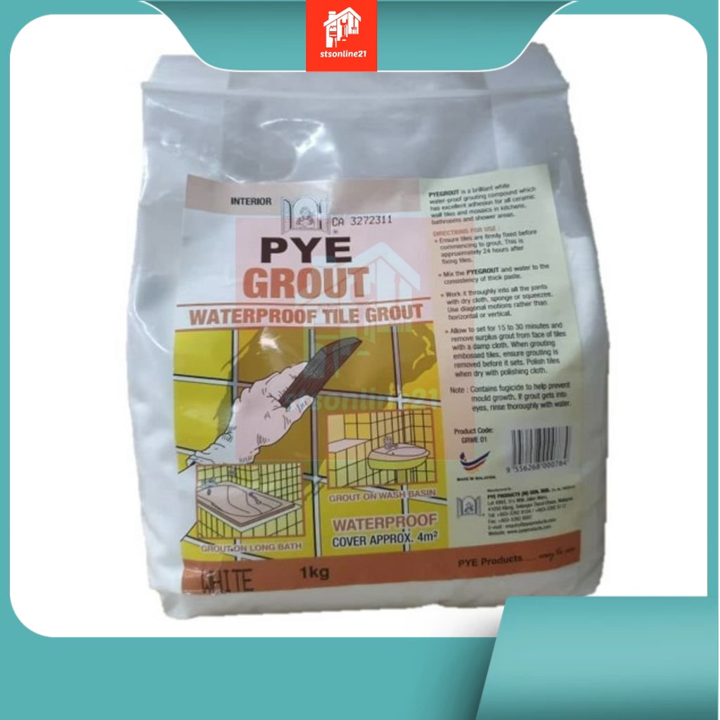 PYE Grout Waterproof Tile Grout 1kg | Shopee Malaysia