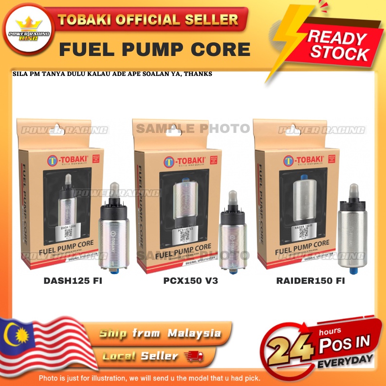 DASH125 FI/ PCX150 V3/ RAIDER150 FI TOBAKI FUEL PUMP CORE ORIGINAL ...