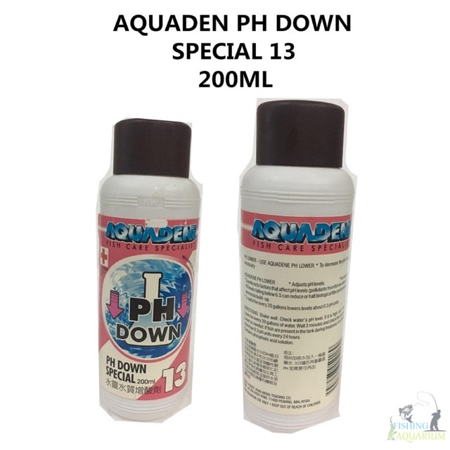 FISHING & AQUARIUM Aquadene PH Down Special 200ml | Shopee Malaysia