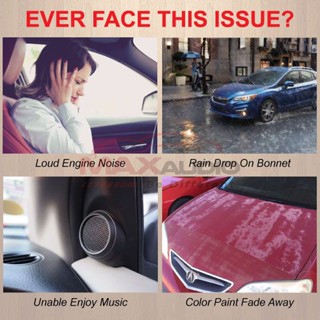 PERODUA AXIA 2023 - 2024 Car Bonnet Sound Proof MAXAUDIO Custom Made ...