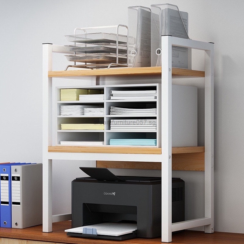Storage Printer Layer Office Double Rack Desktop Document Copier Shelf ...