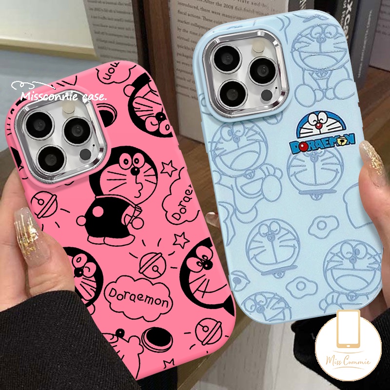 Couples Cute Cartoon Doraemon Phone Case Compatible for IPhone 15 11 14 ...