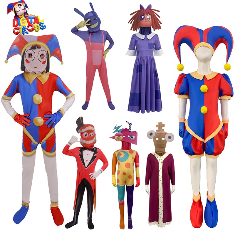 Amazing Digital Circus Cosplay Pomni Cosplay Cartoon Costume Theater ...