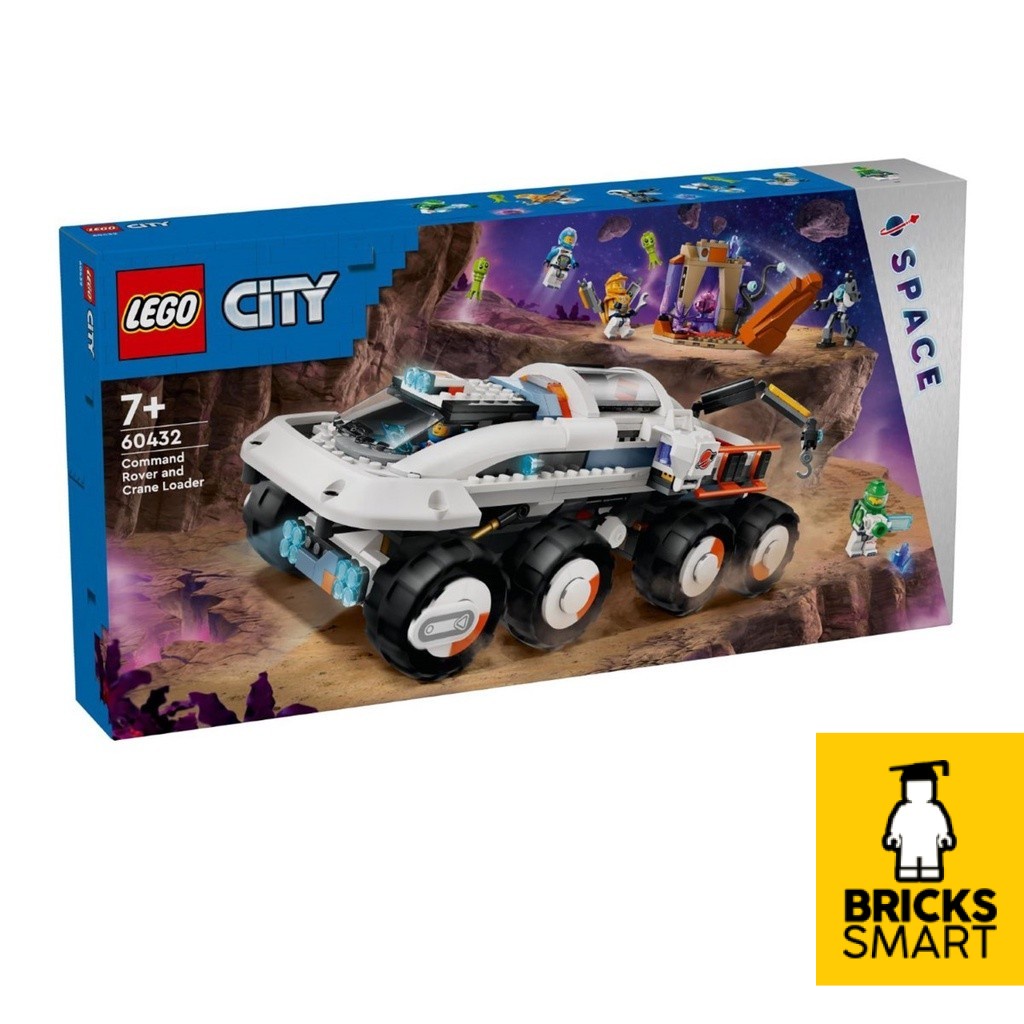 LEGO 60432 City Command Rover and Crane Loader Building Toy Set (758 ...