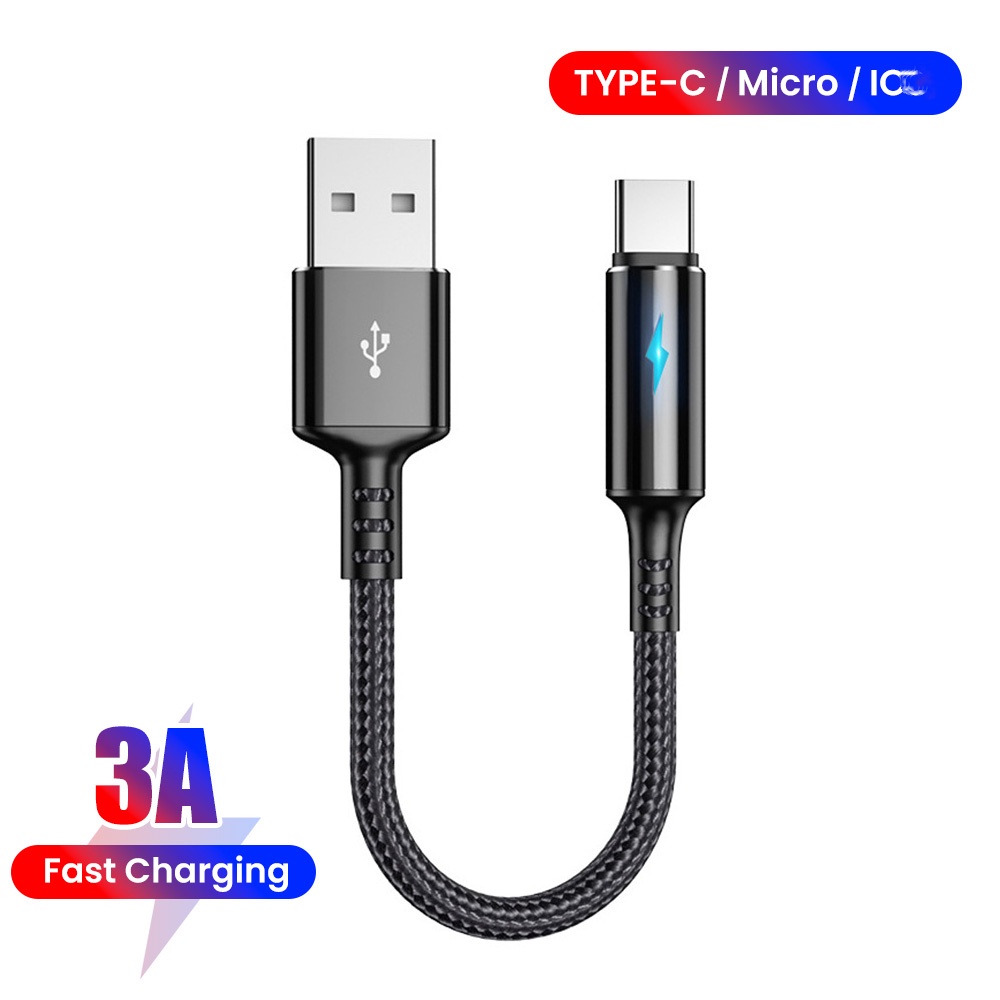 3A 25cm short-line power bank special charging cable is suitable for ...