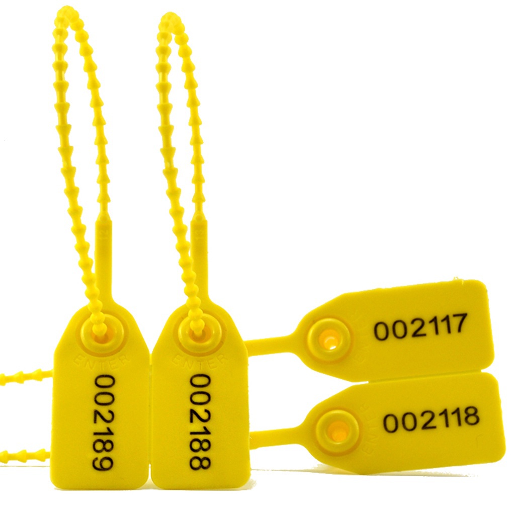 100 Pcs Tamper Evident Zip Ties Pull Tite Tags Plastic Security Seals ...