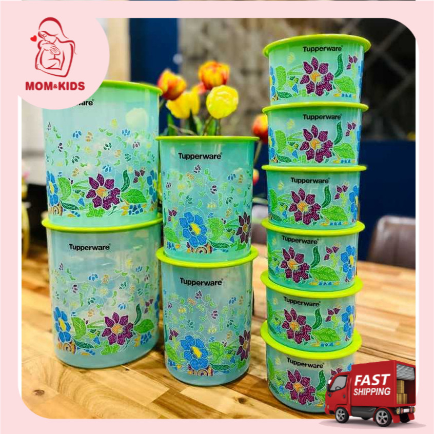 Tupperware 600ml 4.3L Batik One Touch Bekas Kuih Raya Balang 2025 ...