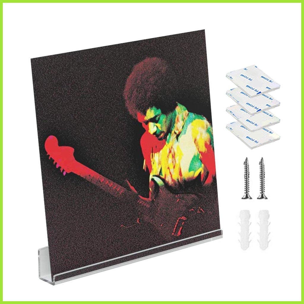 Acrylic Record Rack Record Floating Holder Shelves 15 Inches Record ...