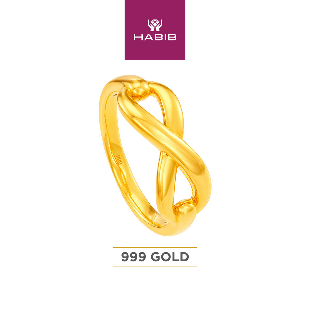 HABIB 999/24K Yellow Gold Ring 9GR00531224 | Shopee Malaysia