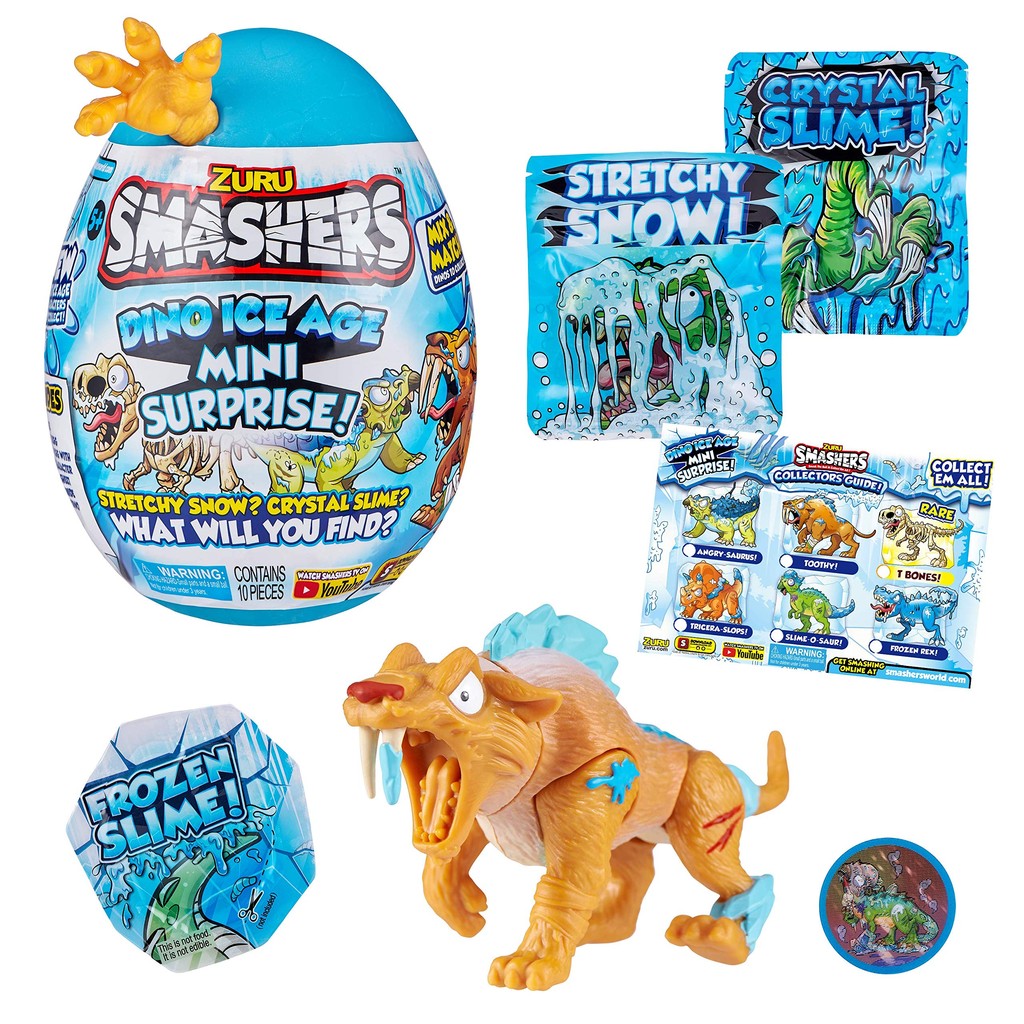 【Direct from Japan】Smashers Dino Ice Age ZURU Mini Surprise Egg Lots of ...