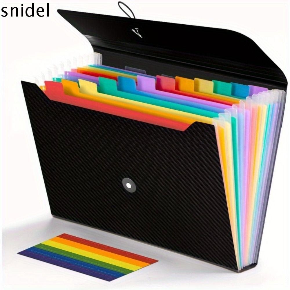 SNIDEL Exam Paper Organizer, 7/13 Grid Large Capacity A4 File Folder ...