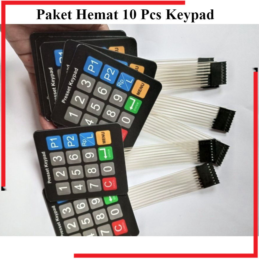 TOMBOL MESIN Package of 10 Pcs Mini Pom Keypad Buttons Custom Model ...