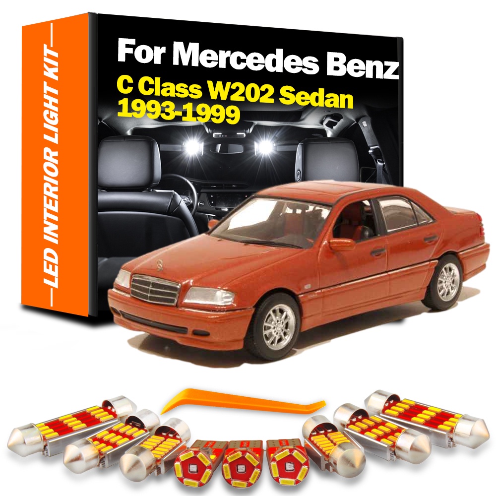 8Pcs Interior LED For Mercedes Benz C Class W202 Sedan 1993 1994 1995 ...