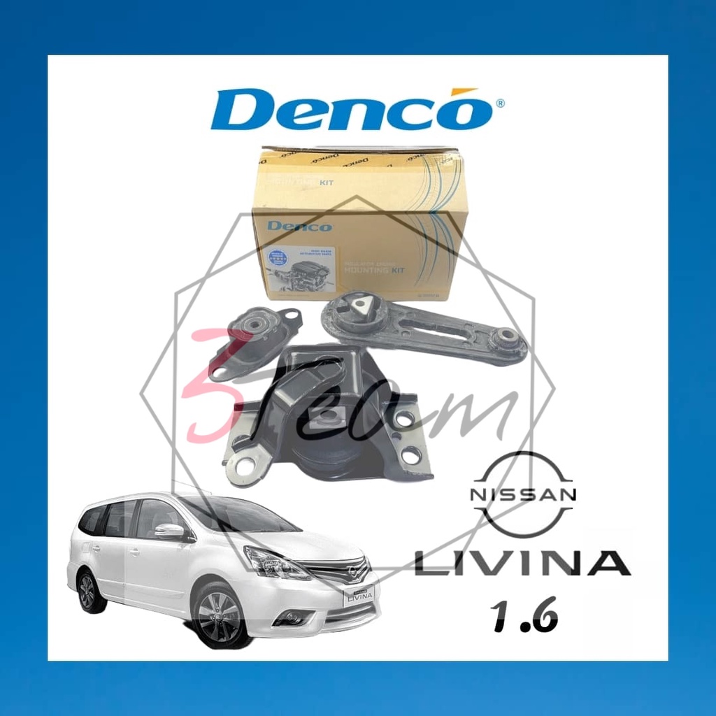 Denco Nissan grand Livina 1.6 [Auto / Manual] Engine Mounting Kit Set ...