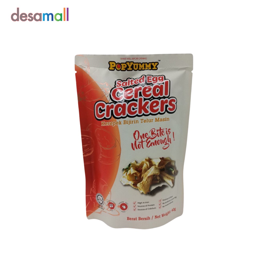 POPYUMMY Salted Egg Cereal Crackers (40g) | Shopee Malaysia