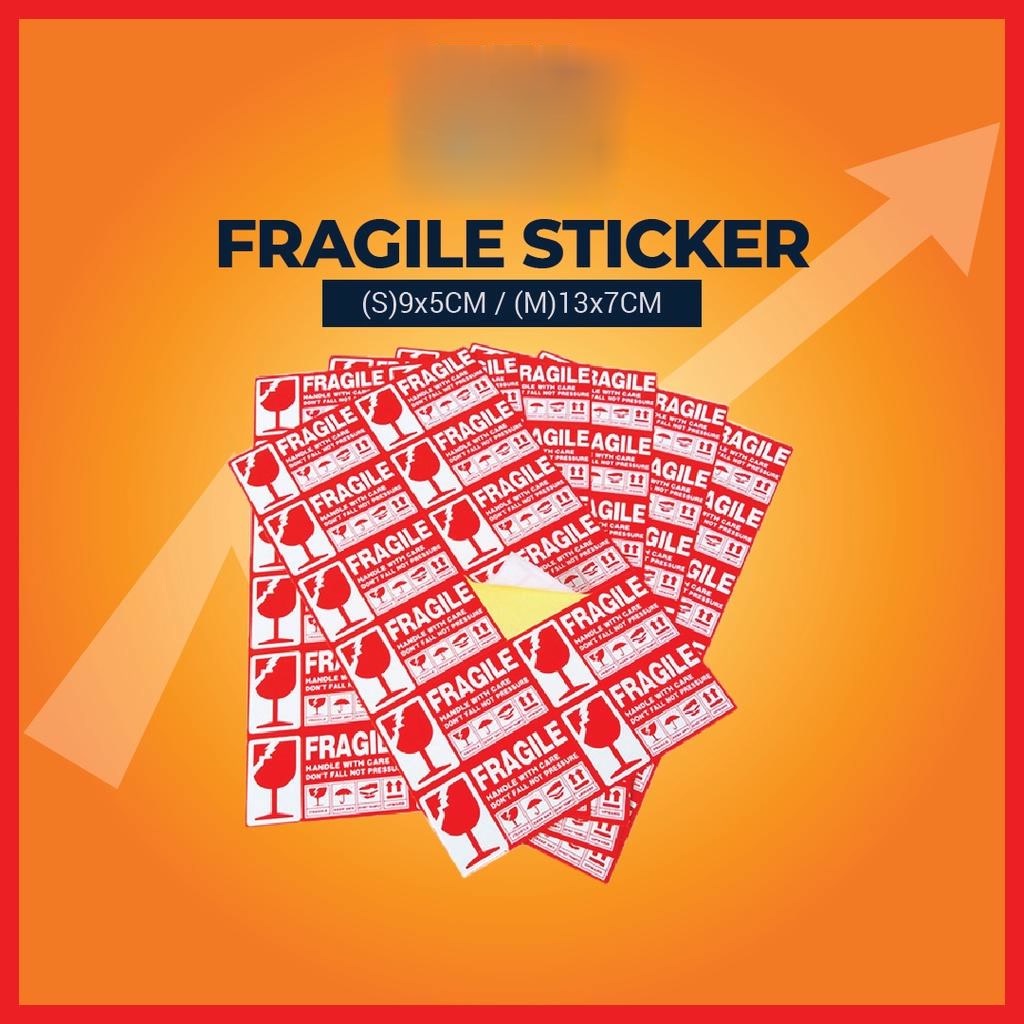 1000PCS FRAGILE Sticker Fragile Label Warning Label Ready Stock ...