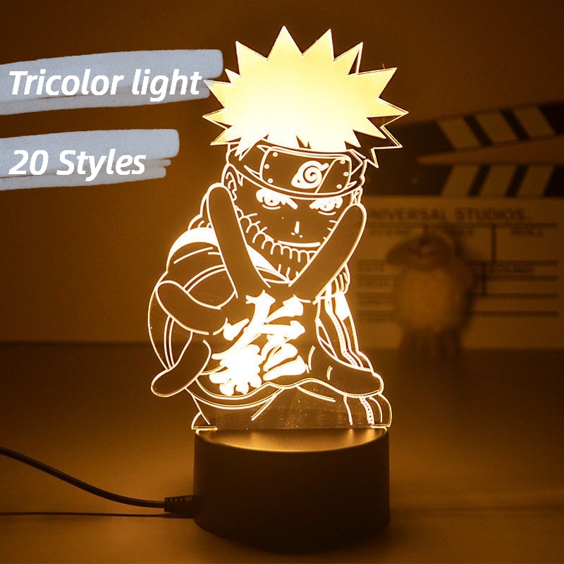 Naruto 3D Night Light Naruto Figure Peripheral Creative Light Birthday ...