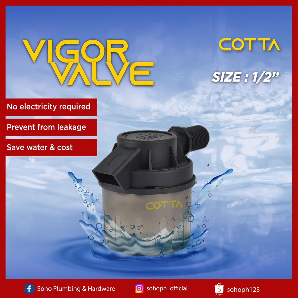 COTTA Vigor Valve Side Inlet Valve Water Tank Float Valve Water Valve ...