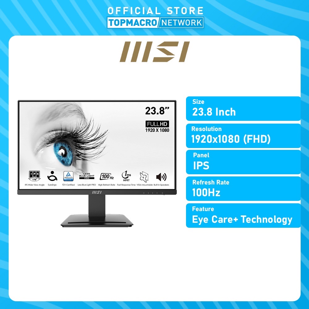 MSI PRO MP243X PROFESSIONAL MONITOR | Shopee Malaysia