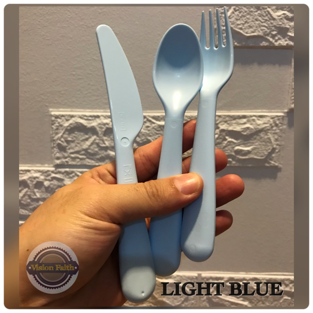 KALAS Plastic Cutlery Set Of 3 (Fork, Knife, Spoon) | Shopee Malaysia