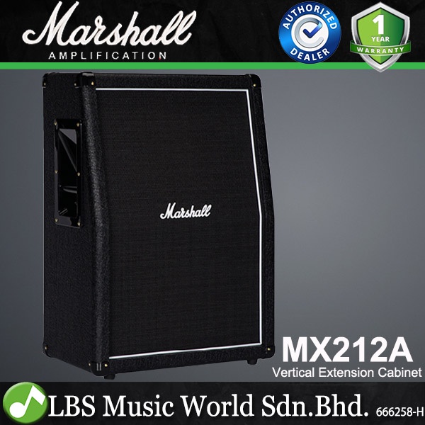 Marshall MX212A 160 Watt 2x12 Inch Vertical Extension Guitar Cabinet ...